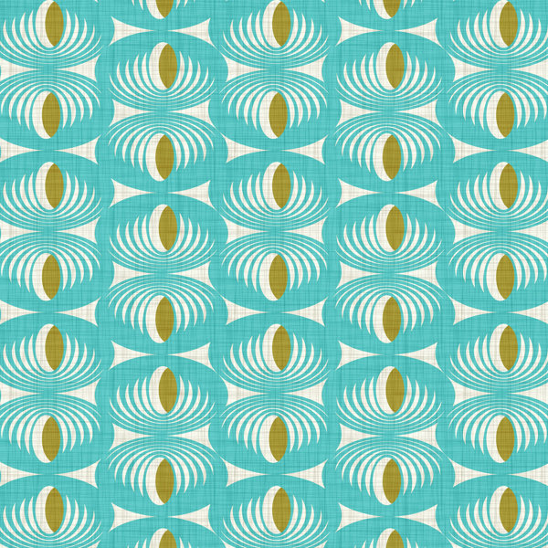 George Oliver Heather Dutton Oculus Aqua by - Wrapped Canvas Print ...