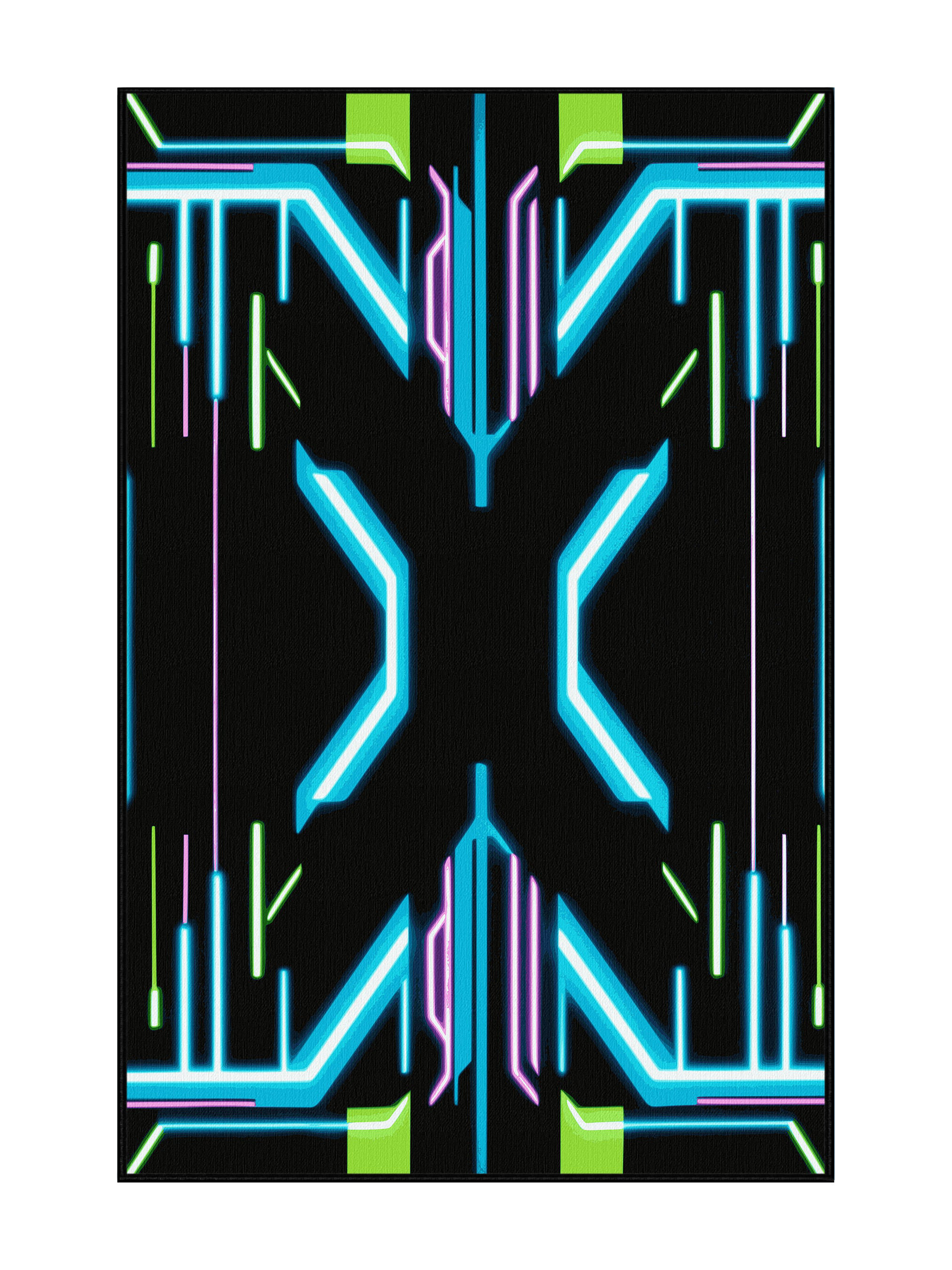 Ivy Bronx Spectral Overlay Rug | Wayfair