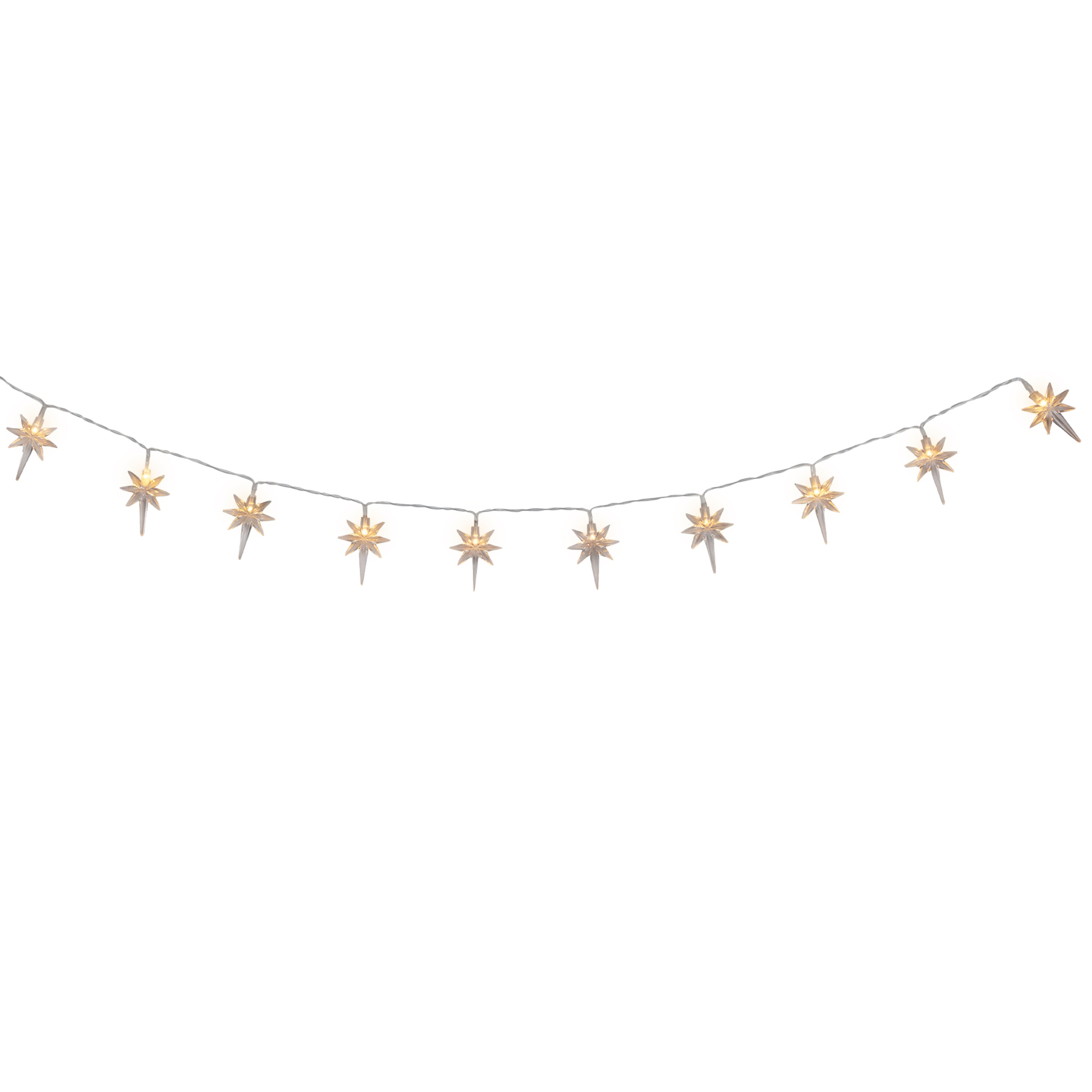 Northlight Seasonal North Star Christmas Light Set - Warm White LED - 3 ...