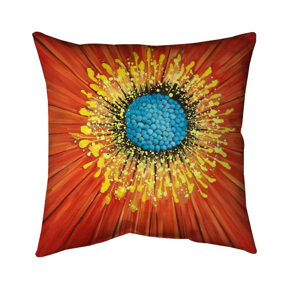 Begin Edition International Inc. Closeup on Flower Square Pillow Cover ...