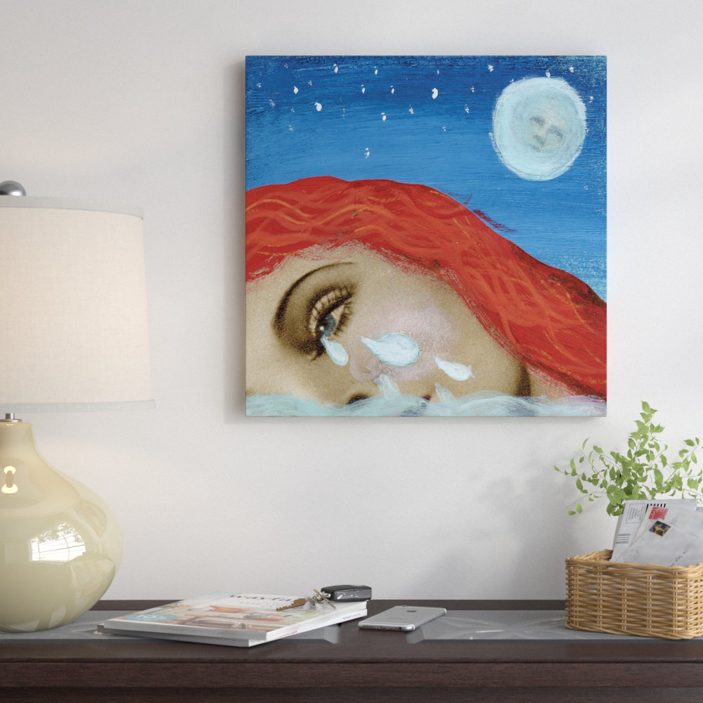 East Urban Home 'Pool on Tears' Painting Print on Wrapped Canvas | Wayfair