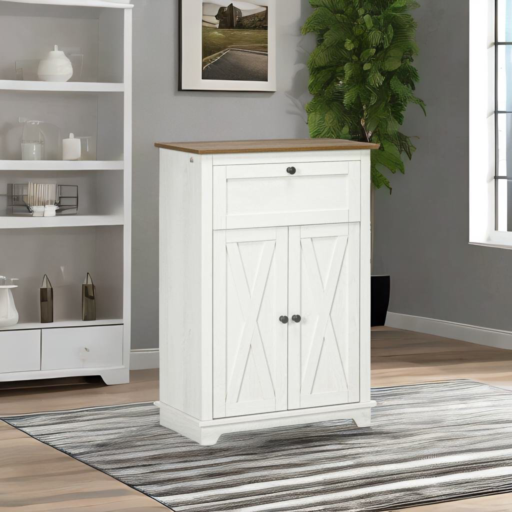 Breakwater Bay Farmhouse Barn Door Accent Cabinet - Wayfair Canada