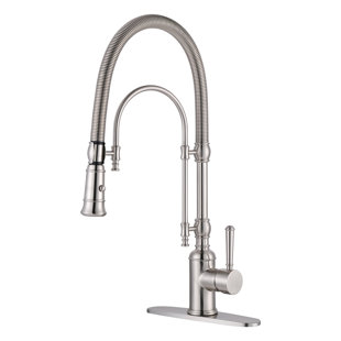 Brushed Nickel Kitchen Faucets | Wayfair