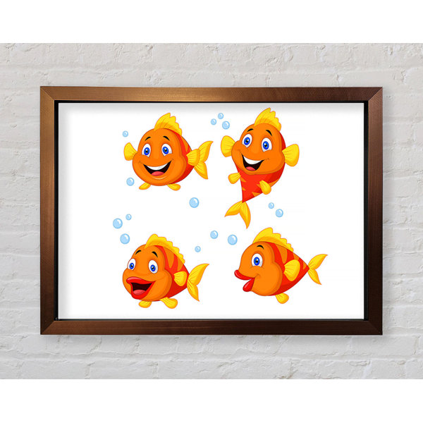 Bright Star Goldfish Love 1 - Single Picture Frame Print | Wayfair.co.uk