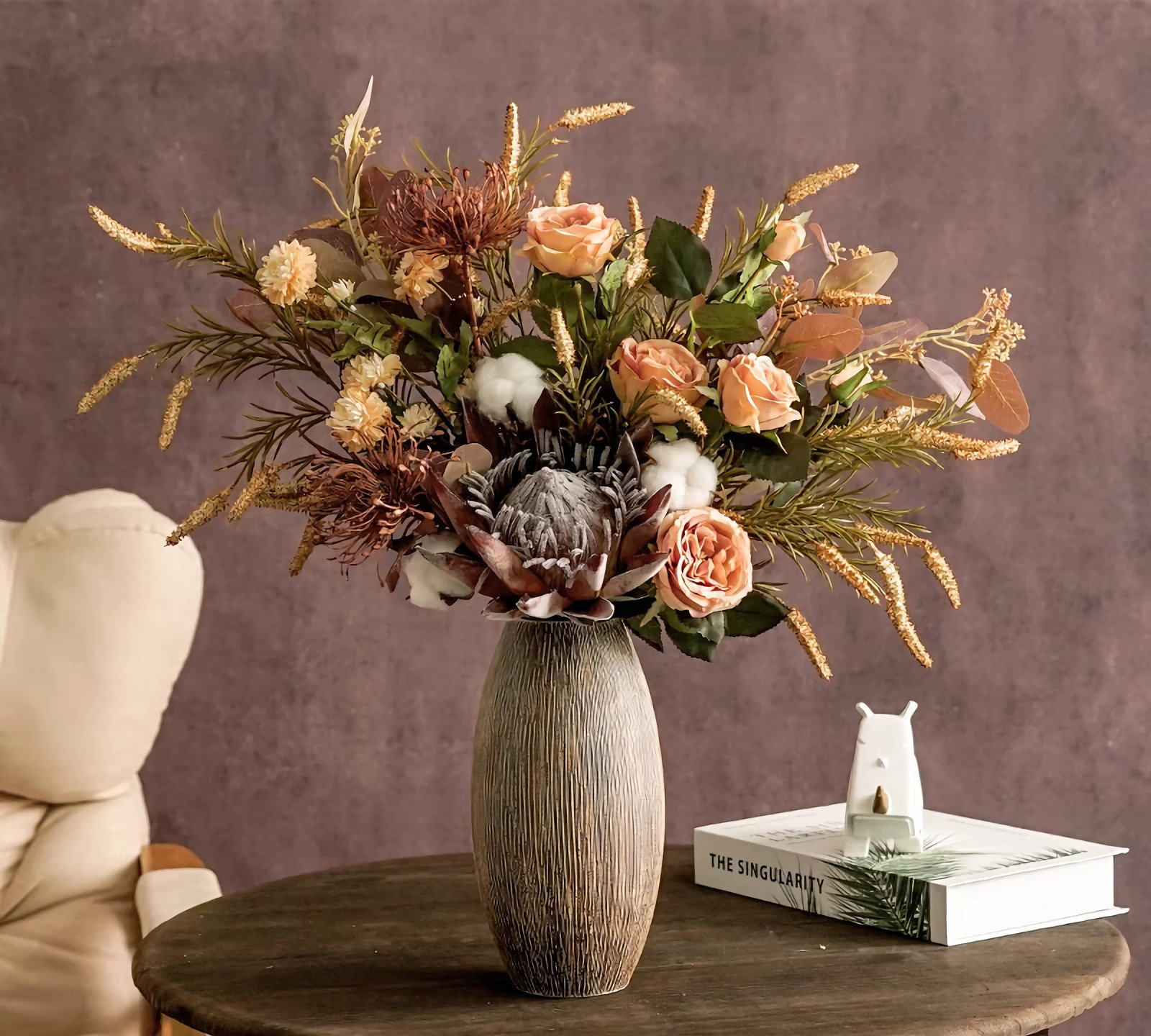 Padise Epoch Simulated Bouquet, Dried Flowers, Fake Flower Decorations ...