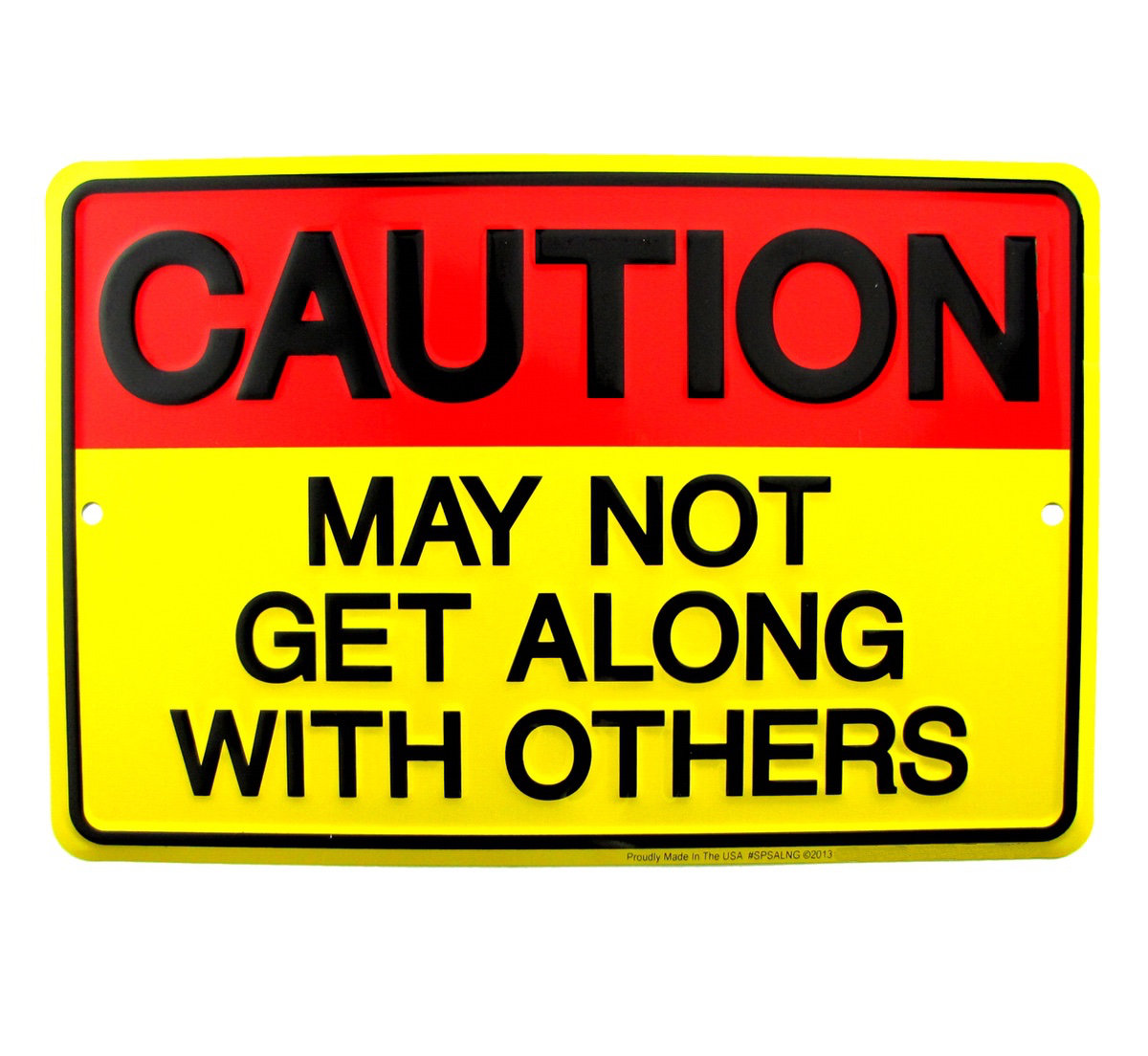 Treasure Gurus Caution May Not Get along with Others Funny Embossed ...