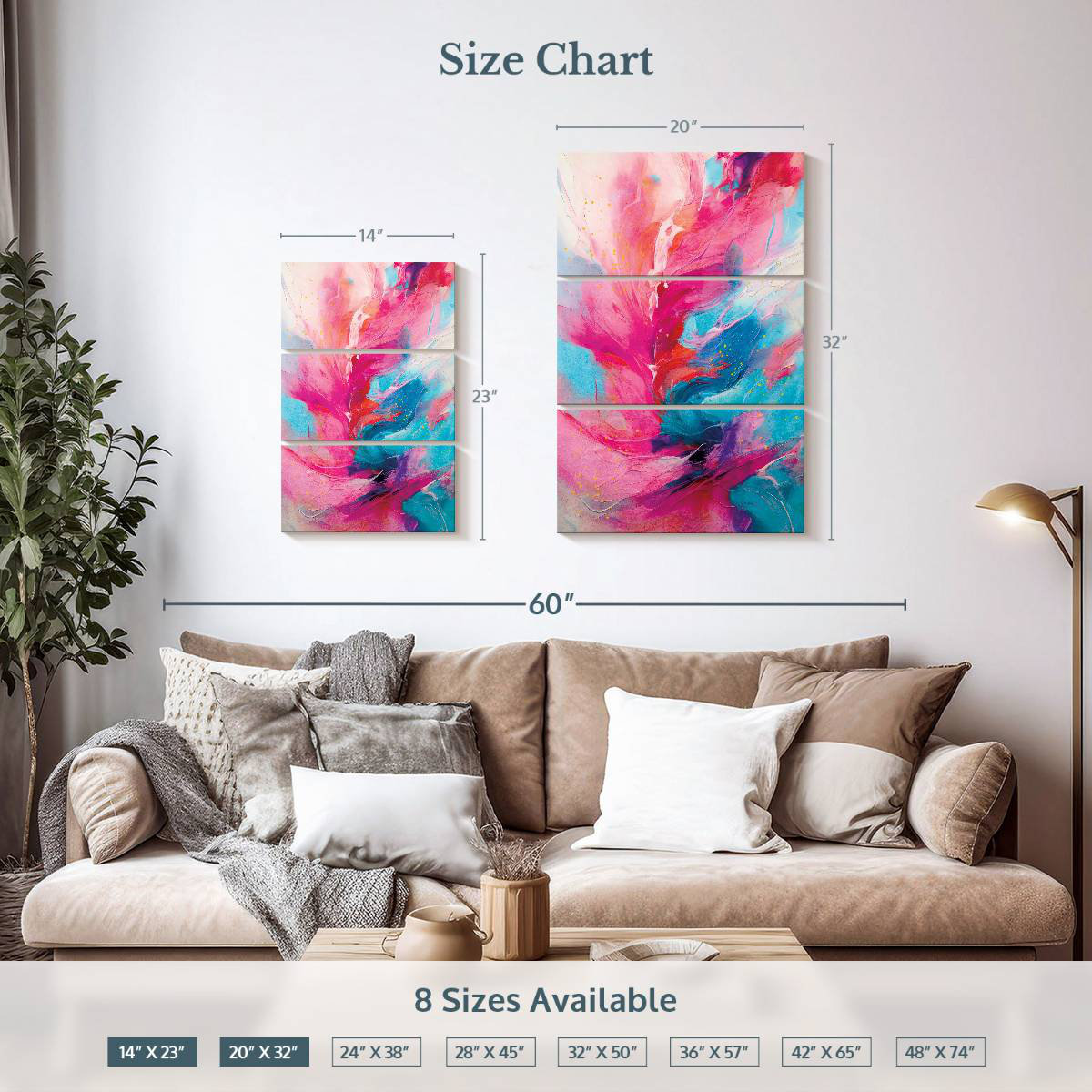 Wade Logan Avery Abstract Colour Surge - Wayfair Canada