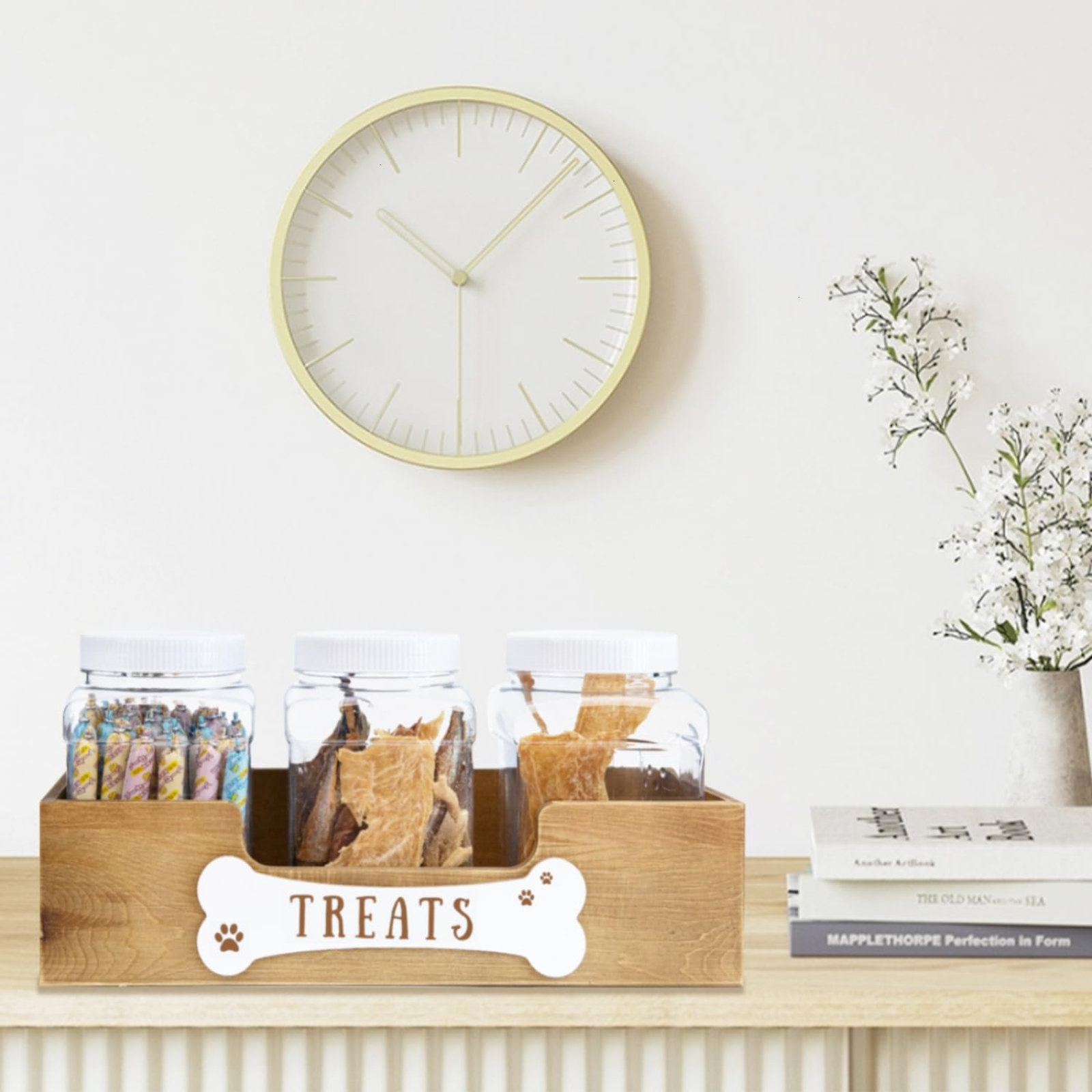 Bisiot Farm Pet Snack Containers, Sealed Dog Food Storage Containers ...