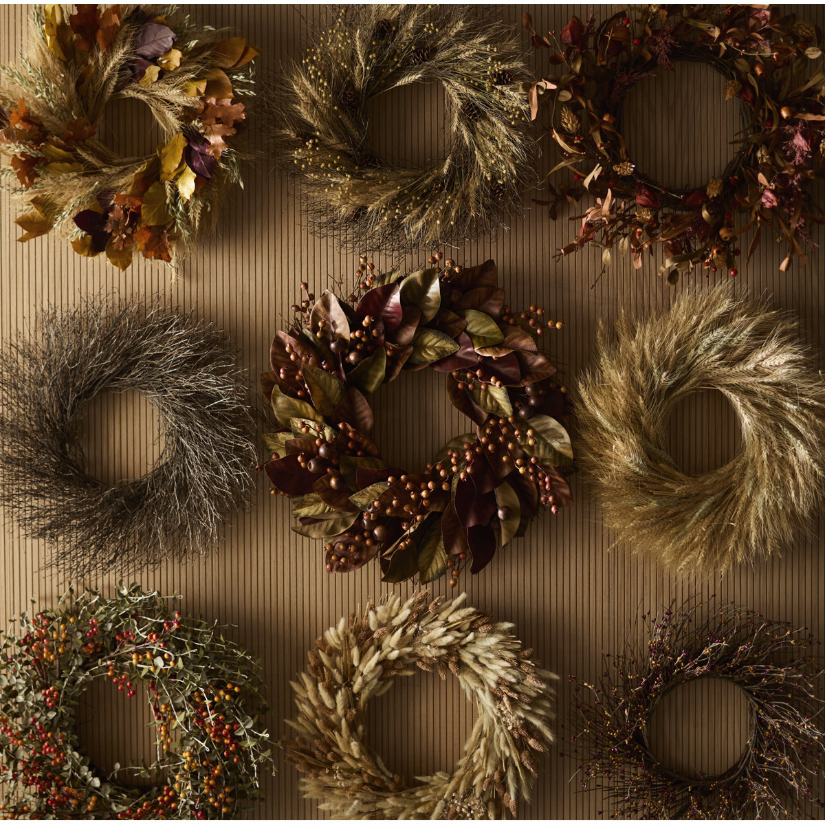 Primrue 22" Fall Foliage Leaf Wreath | Joss & Main