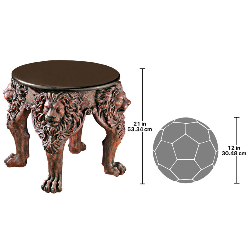 Lark Manor™ Cleon Lion Leg End Table & Reviews | Wayfair
