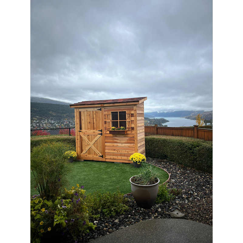 Cedarshed Bayside Western Red Cedar Wood Lean-To Storage Shed | Wayfair
