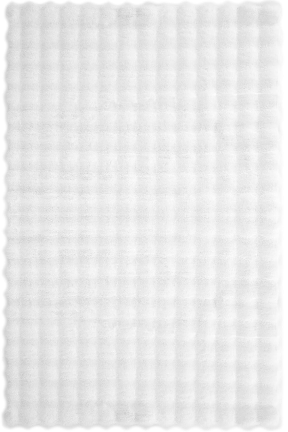 Everly Quinn Sofia White Machine Washable Plush Faux Fur Rug | Wayfair
