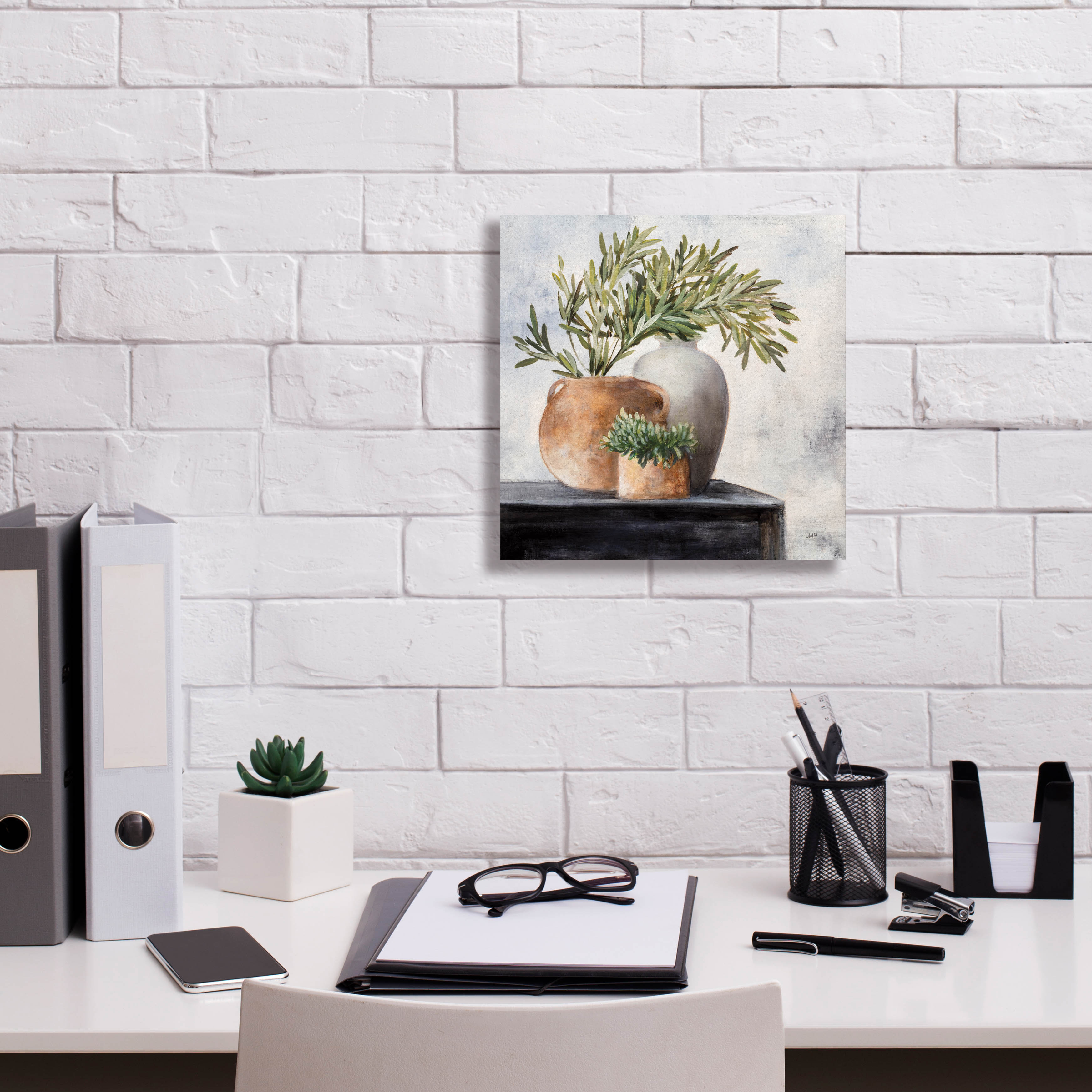 Epic Graffiti 'Calm Still Life Dark 1' by Julia Purinton Canvas Wall ...