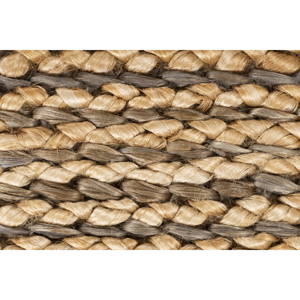 Tufty Home Zoha Handmade Striped Flatweave Brown Jute Area Rug By Tufty ...