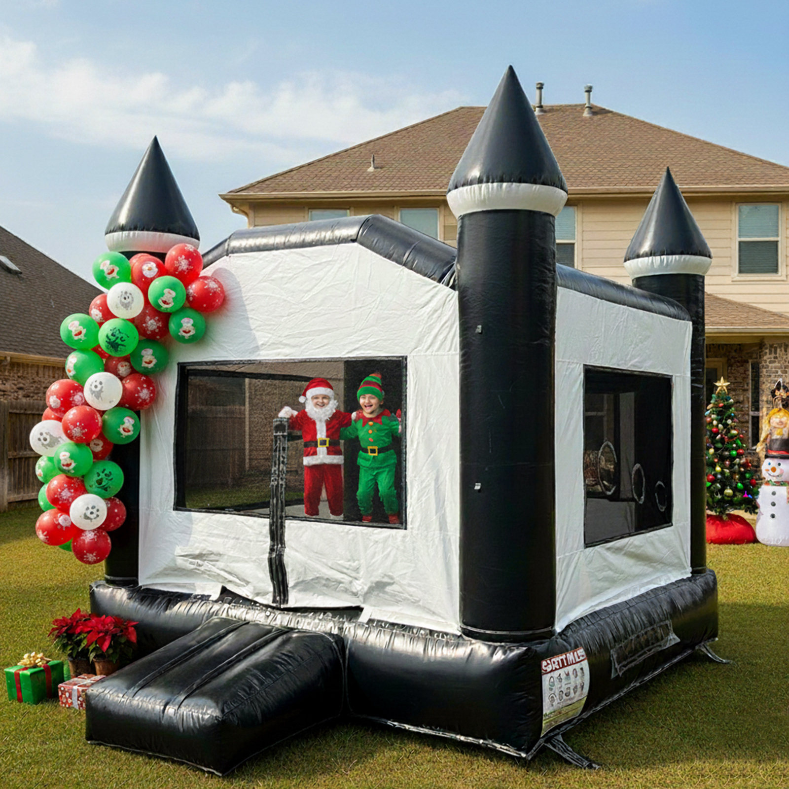 Connsann 13' x 11' Castle Commercial Grade Bounce House with Blower for ...