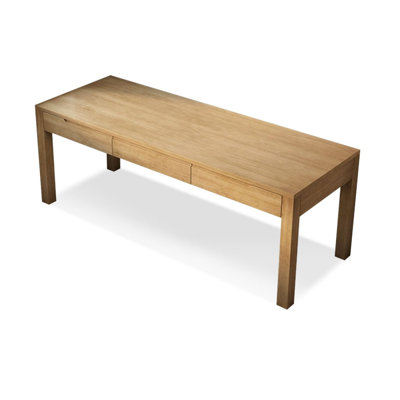 Furnire Lewi Burlywood Rectangular Solid Wood desks | Wayfair