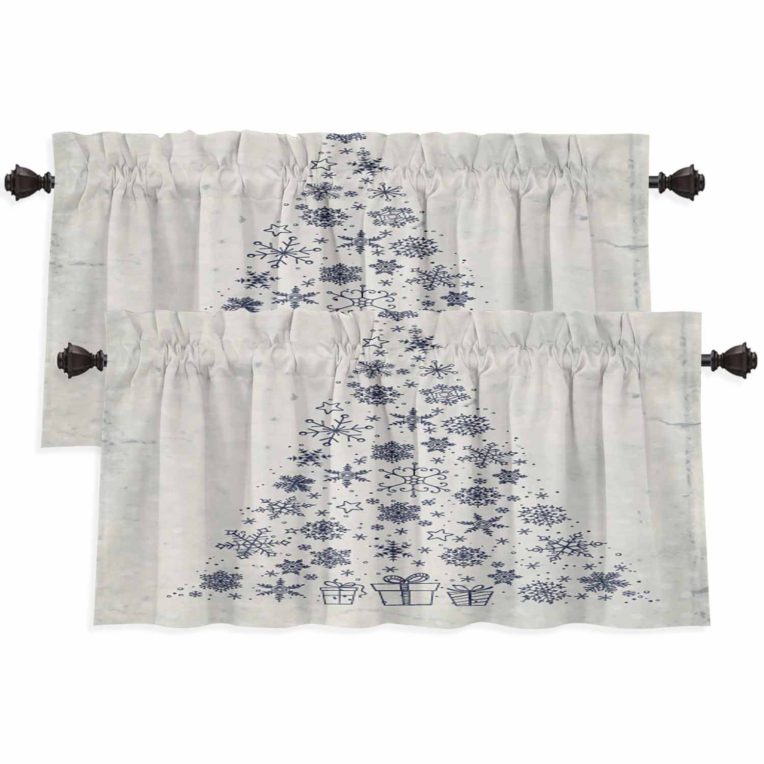 Ophelia & Co. Clear 52"W Drawn Christmas Tree Grunge Snow Window ...