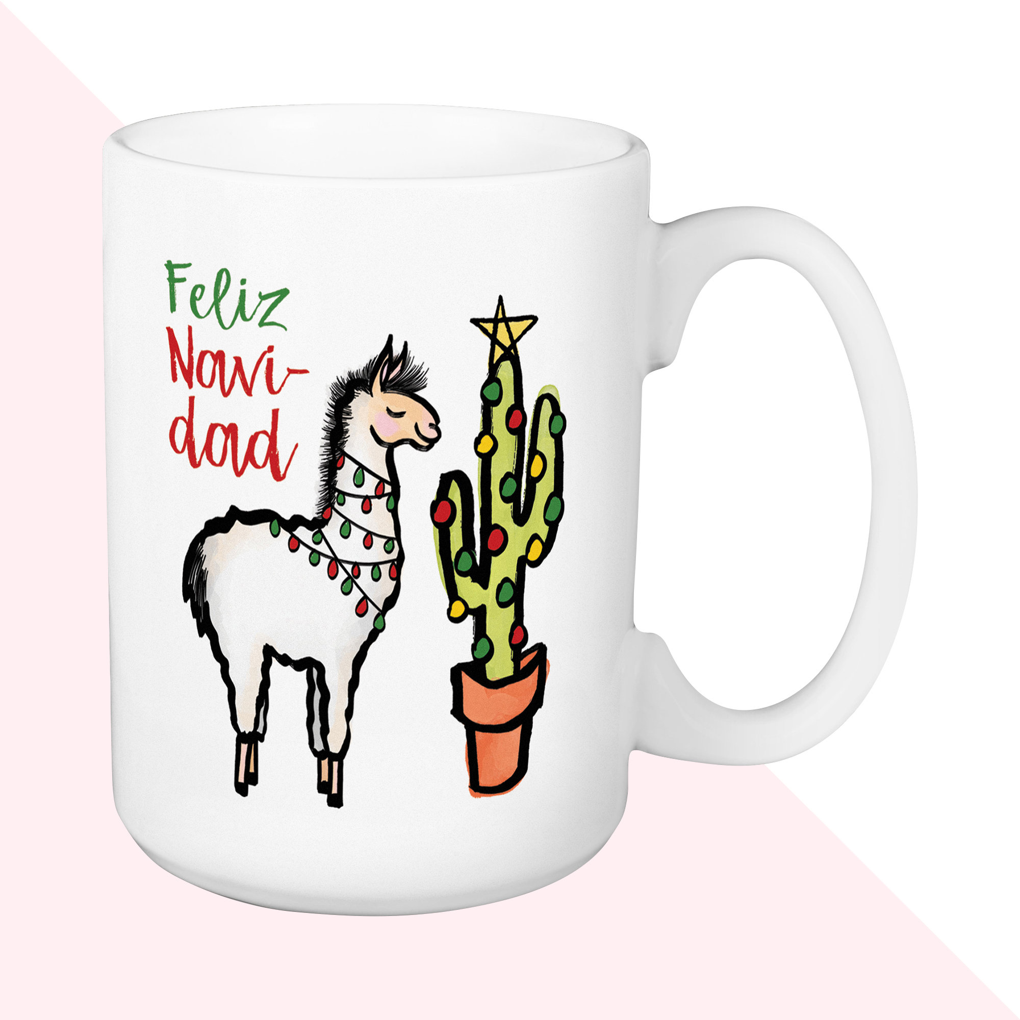 The Holiday Aisle® Danil Feliz Navidad Llama Coffee Mug & Reviews | Wayfair