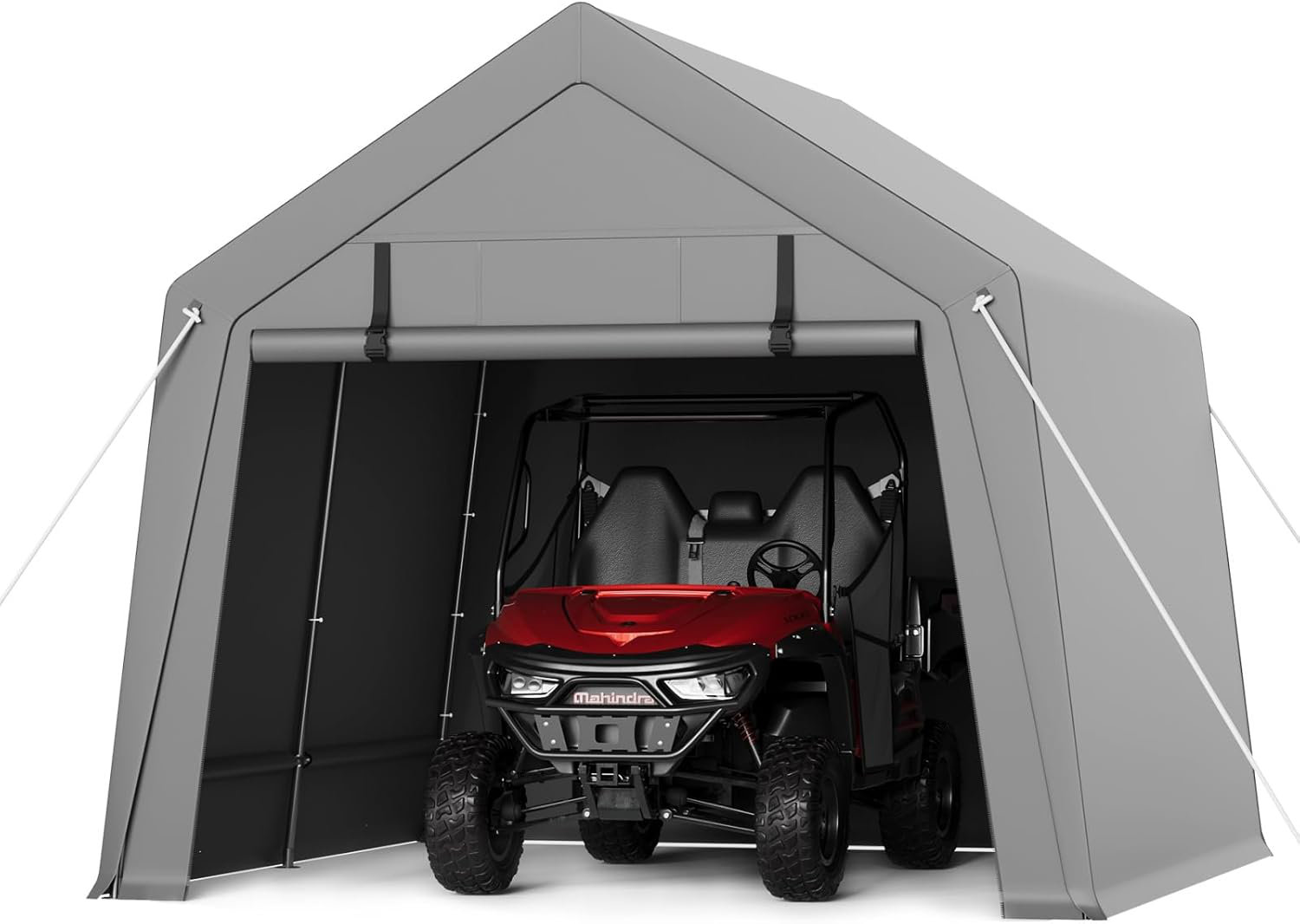 babevy Motorcycle Storage Shed, Heavy Duty Portable Tent With Rolled ...