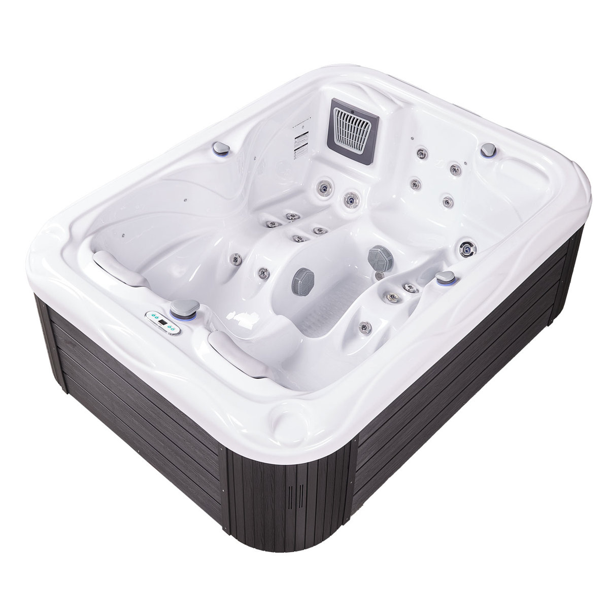 Bueno Spa Buenospa Atlanta 3-Person 37-Jets Acrylic Hot Tub with Cover ...