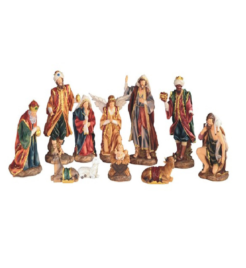 The Holiday Aisle® 11 Piece Christmas Scene Nativity Set | Wayfair
