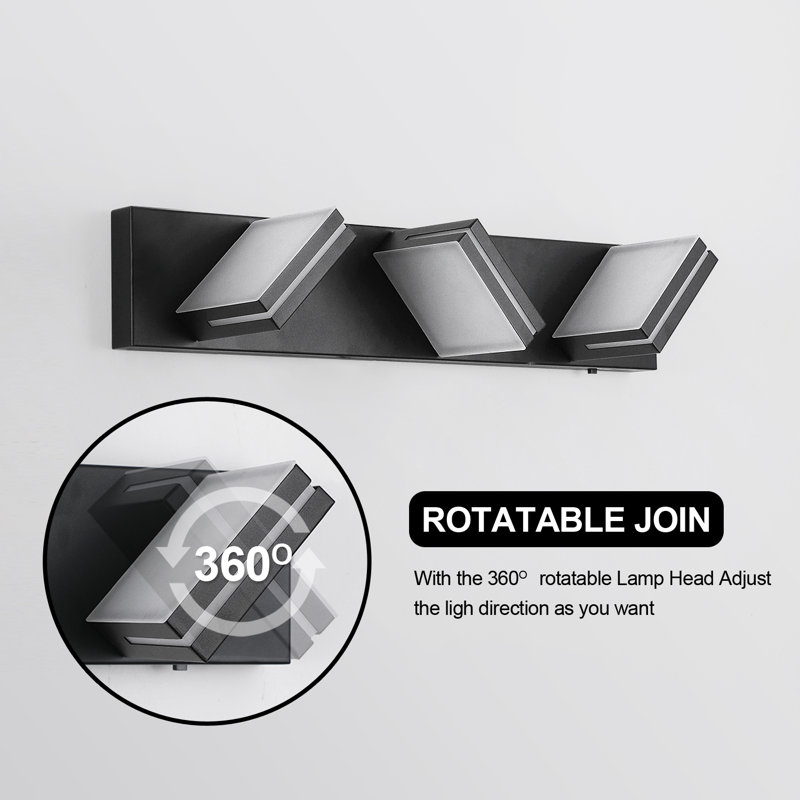 Wrought Studio™ Modern Dimmable LED Vanity Lights for Mirror 3 CCT ...