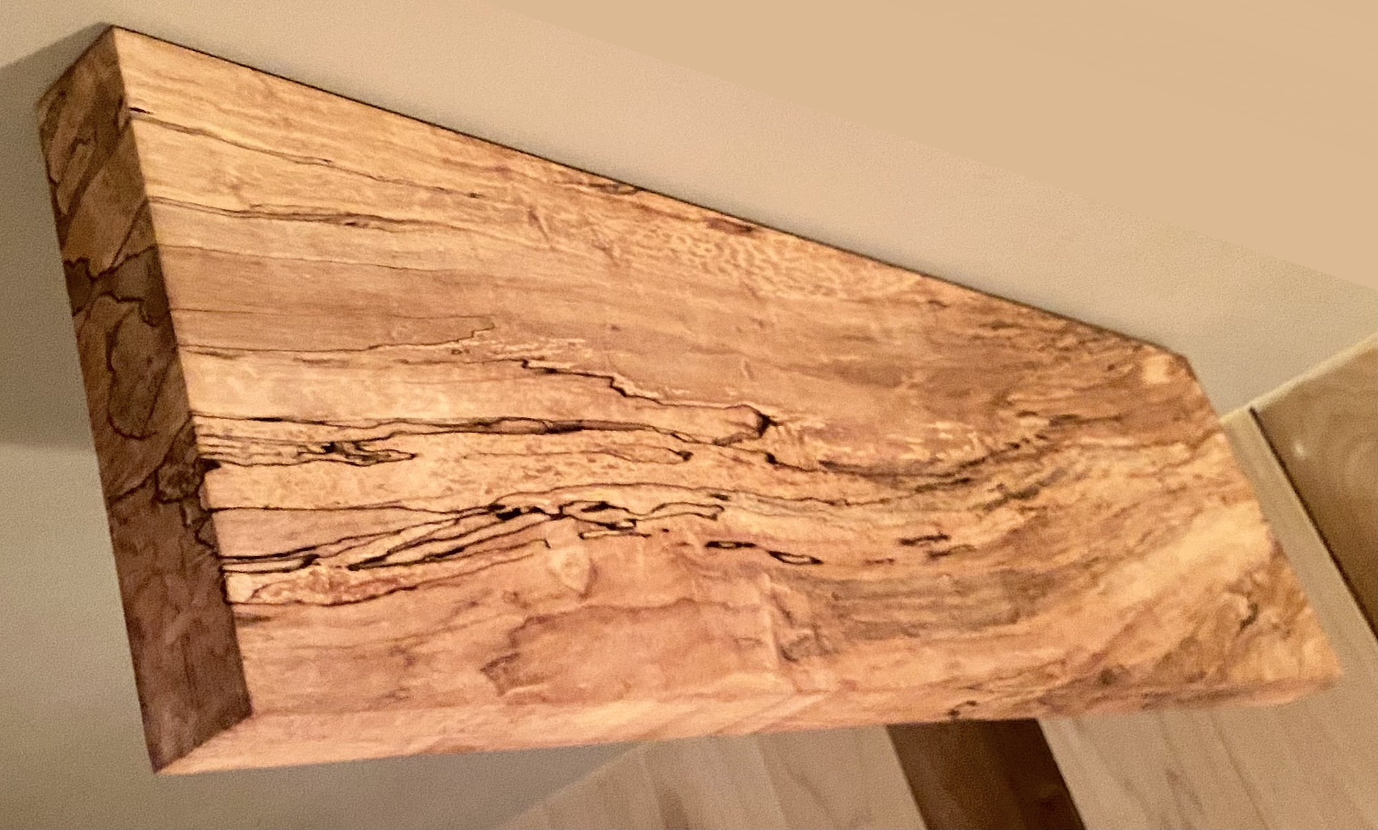 Latitude Run® Floating Straight Edge Spalted Maple Shelf - Wayfair Canada