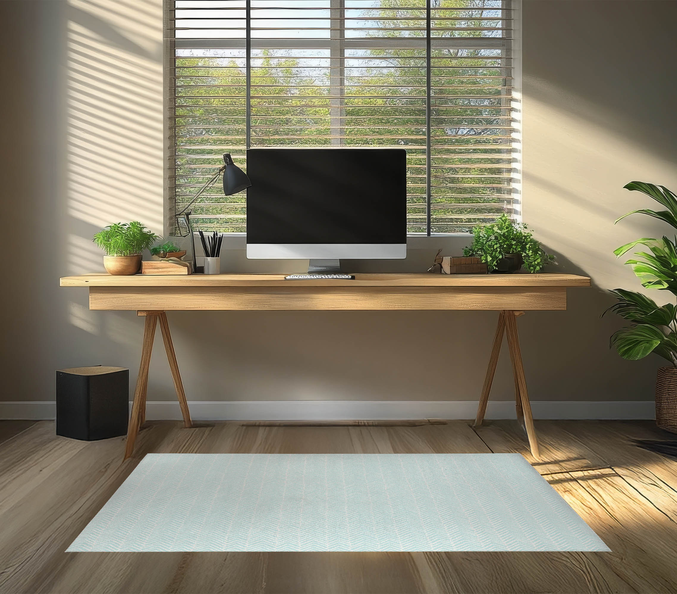 Christopher's Corner Chevron Block Office Mat | Wayfair