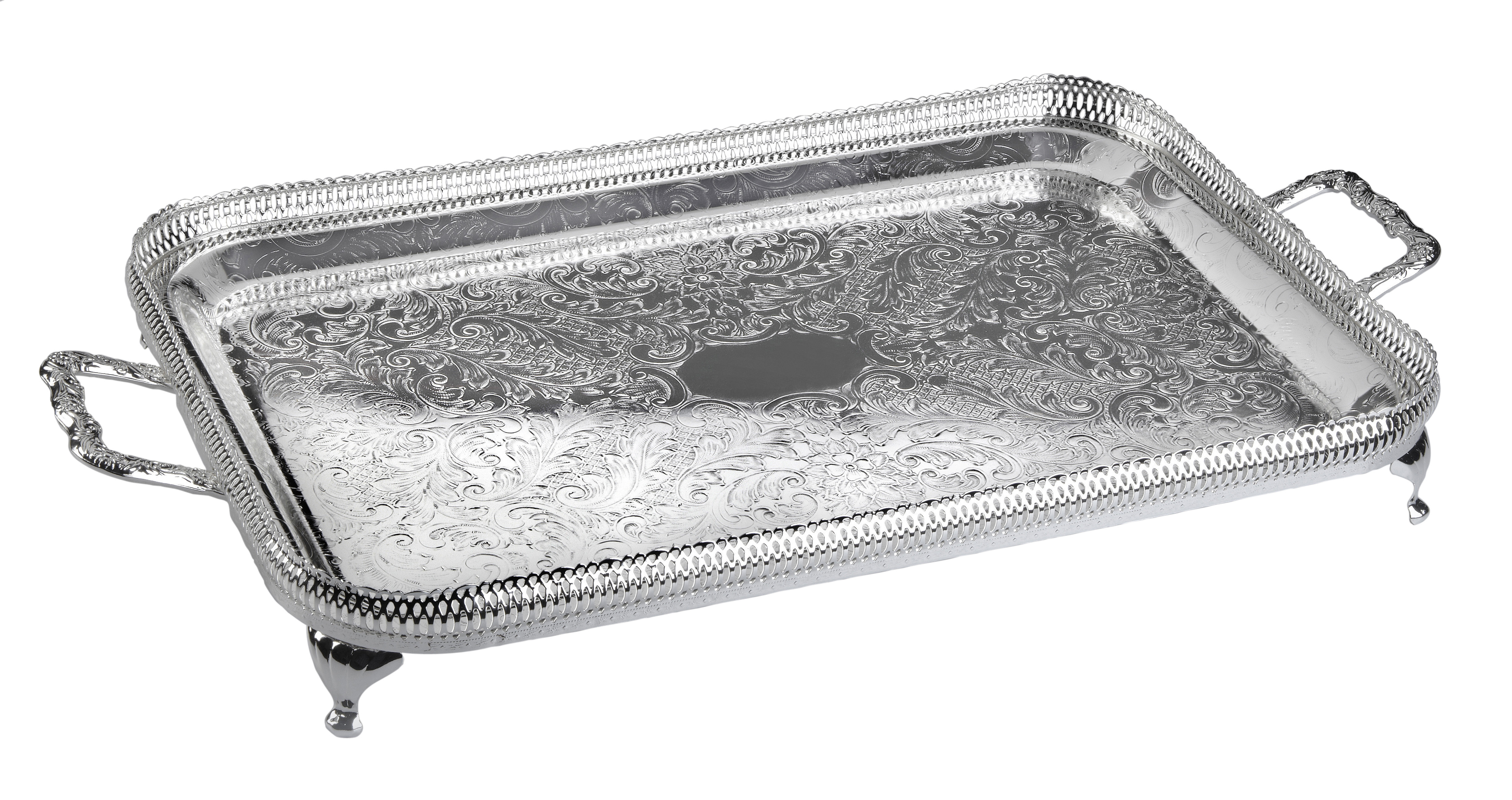 Corbell Silver Company Queen Anne Serving Tray & Reviews | Wayfair