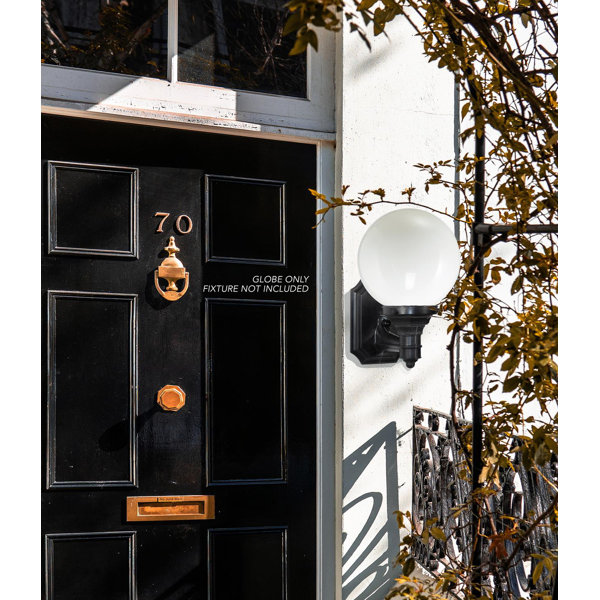 Solus 8" Smooth Acrylic Globe with Screw Neck (2-Pack) - No Fixture ...