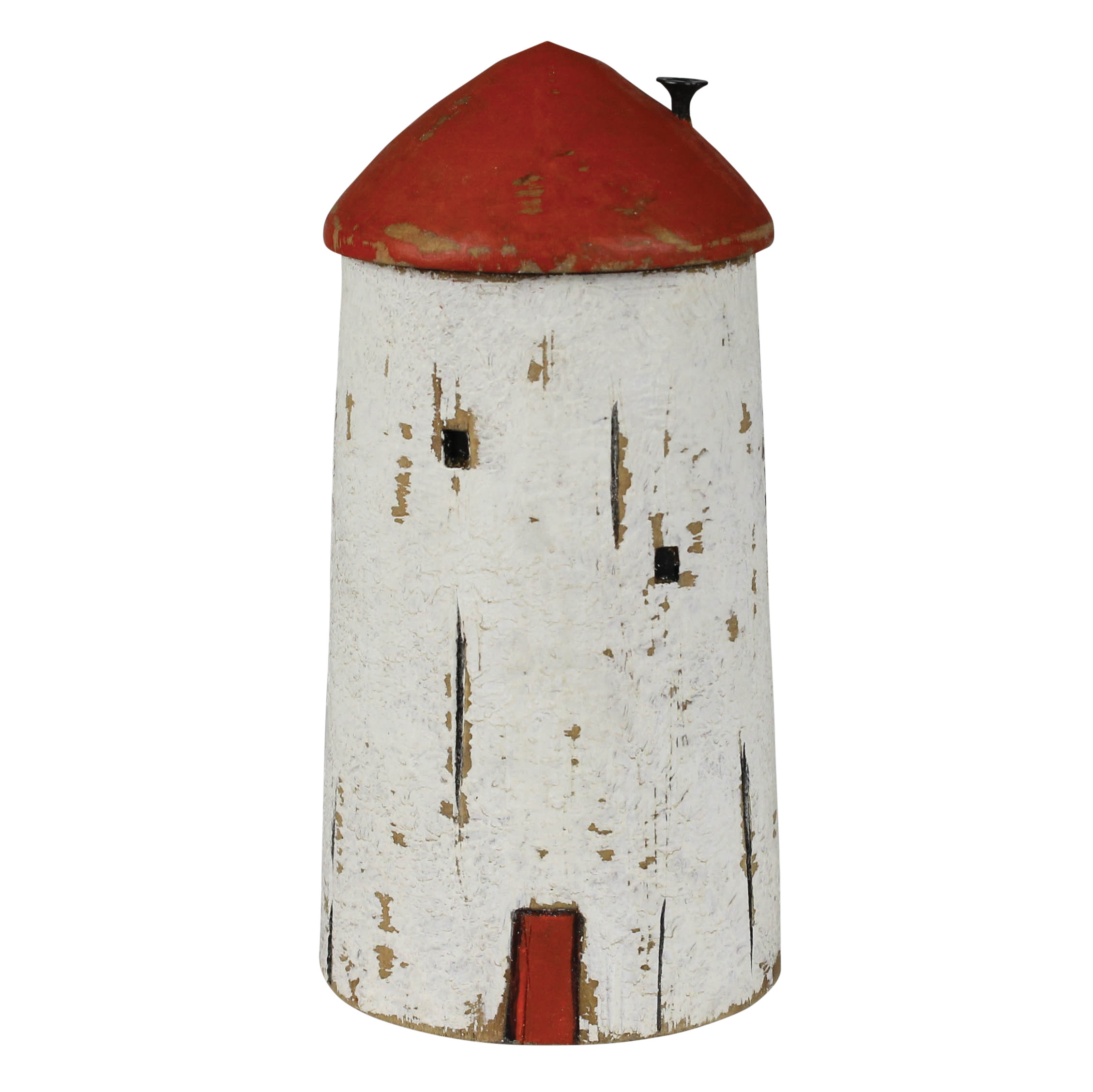 Breakwater Bay Mikah Rustic Wood Lighthouse Sculpture | Wayfair