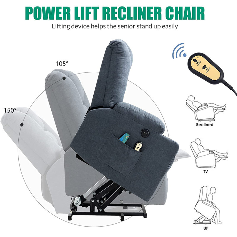 Latitude Run® 23'' Wide Power Lift Assist Standard Recliner with ...