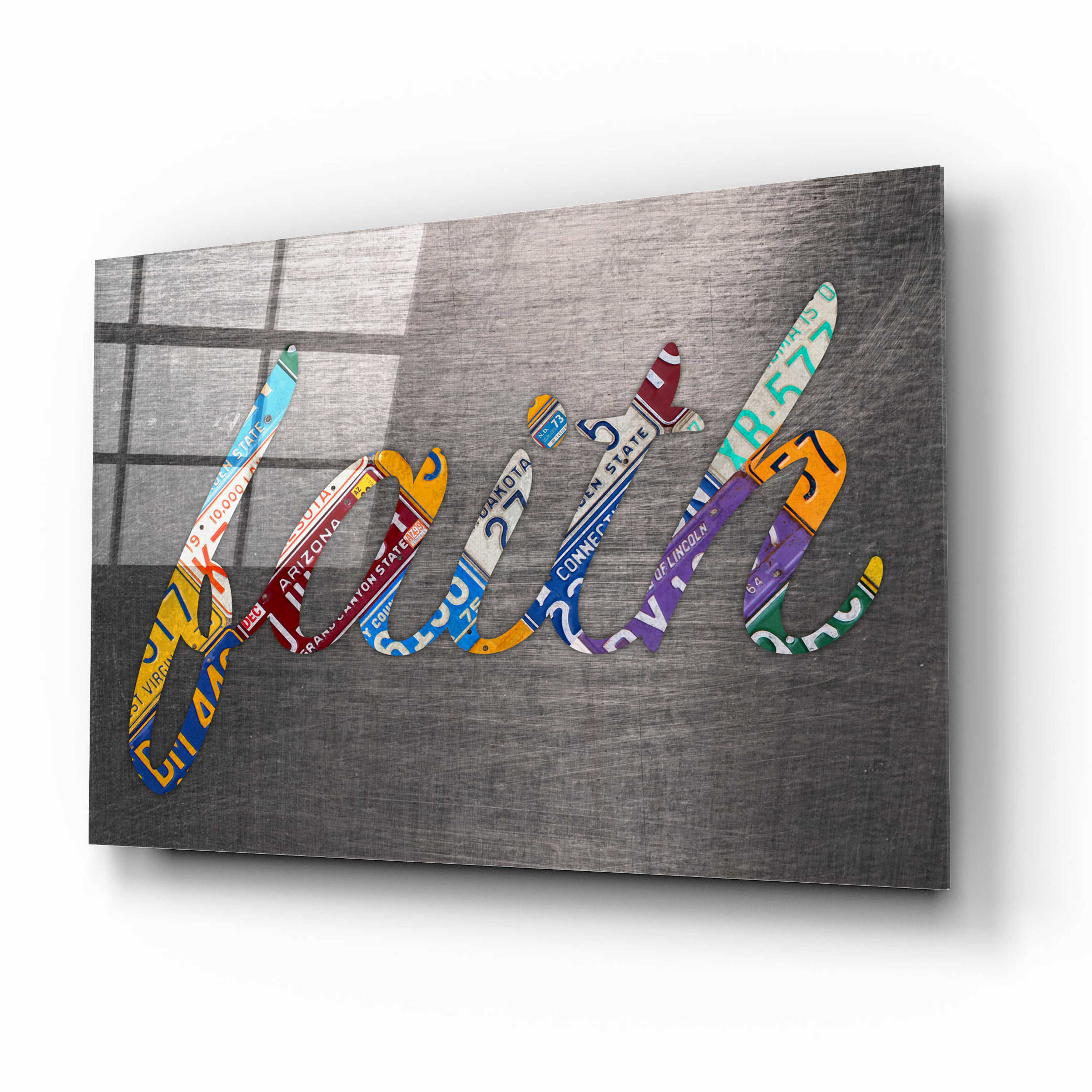 Williston Forge 'Faith Sign Metal' By Design Turnpike, Acrylic Glass ...