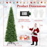 The Holiday Aisle® 12 FT Tall Prelit Hinged Artificial Christmas Tree ...