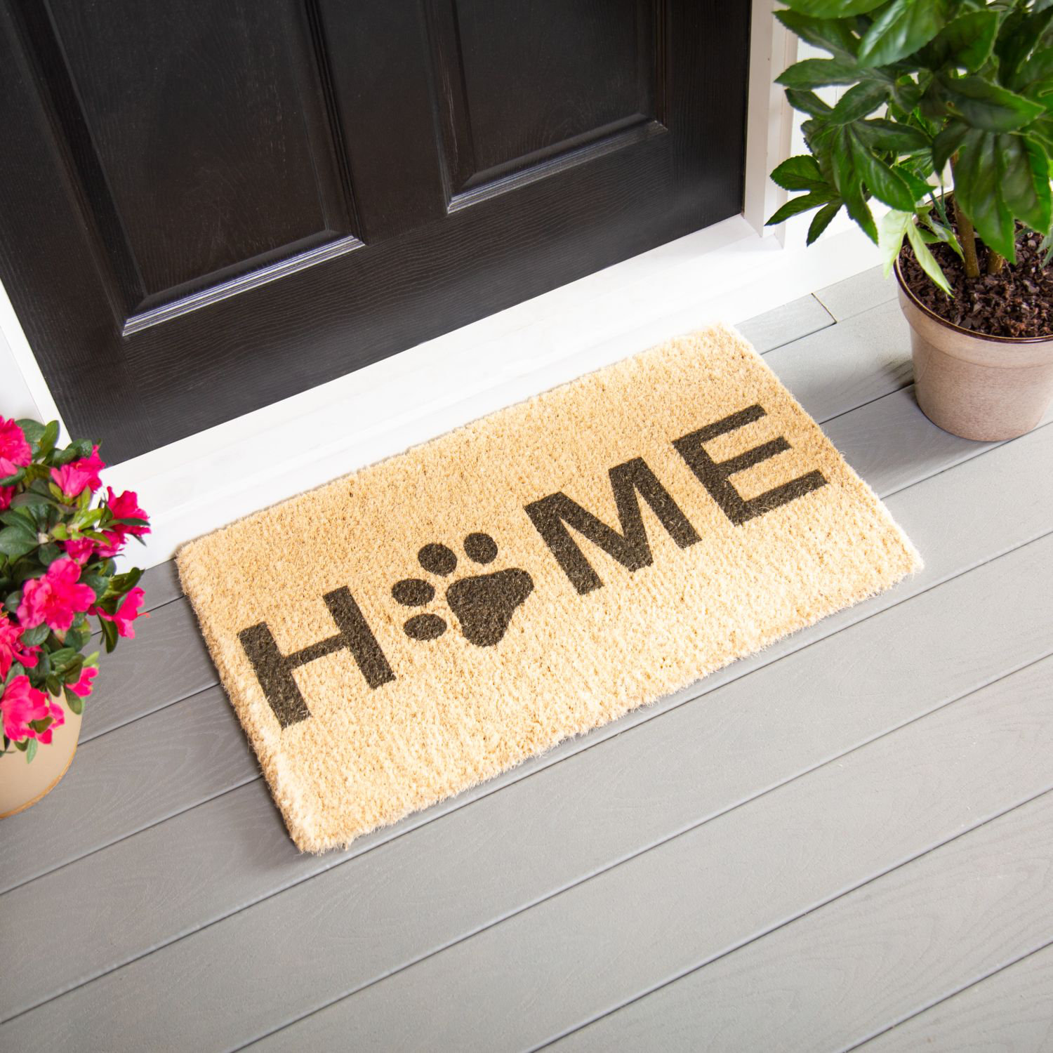 Trinx Paw Print Home, Woven Back Woven Coir Mat, 30 X 18" - Wayfair Canada