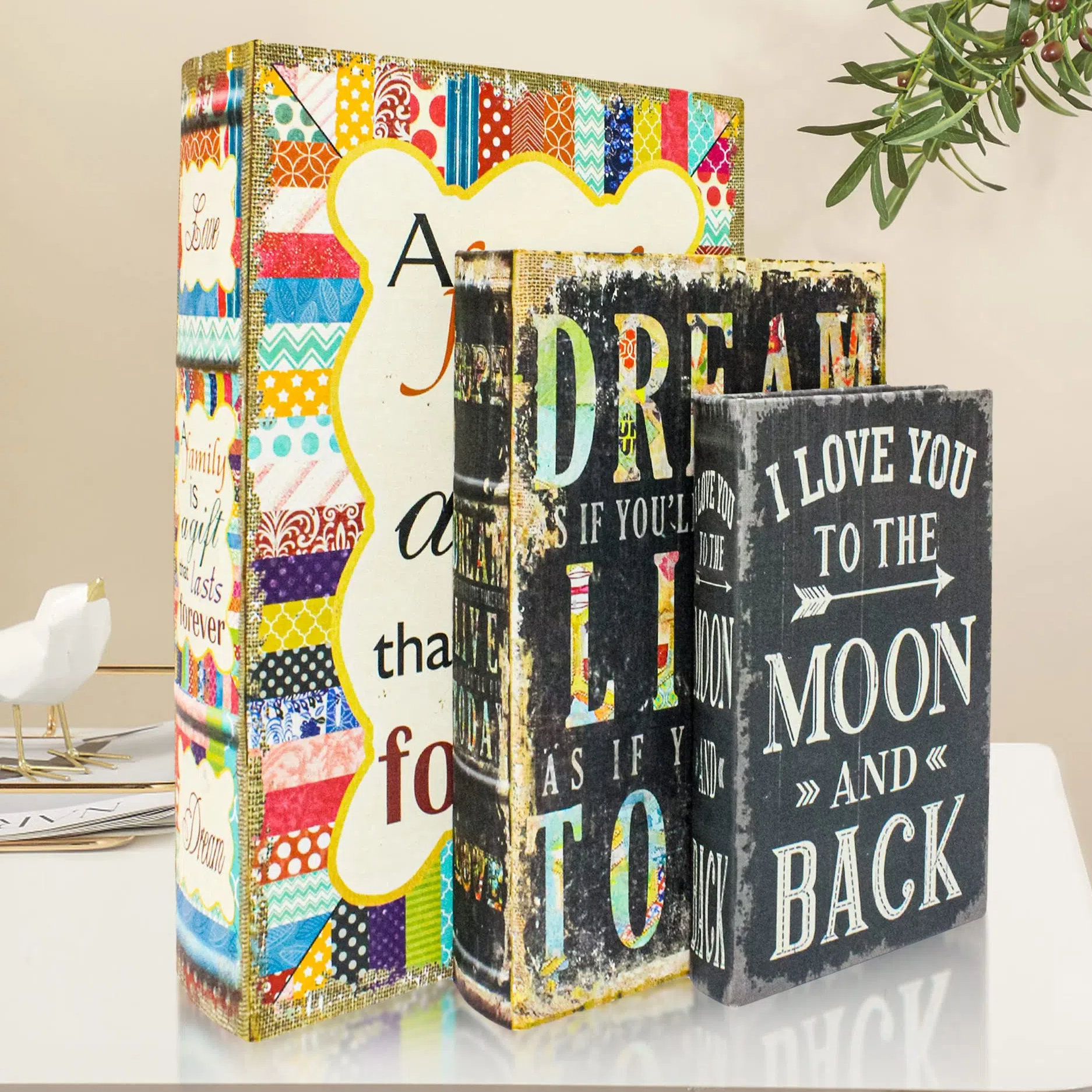 Trinx Kedrick 3 Piece Decorative Box Set | Wayfair