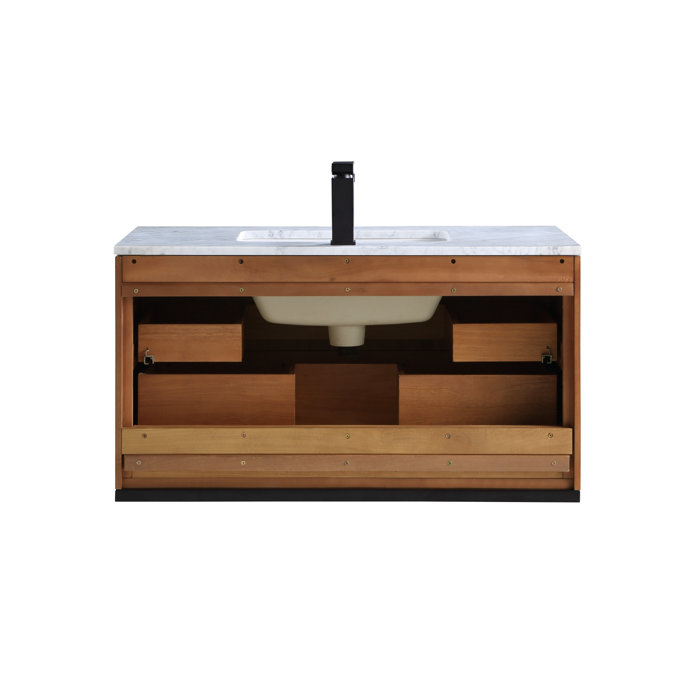 Bemma Terra 36'' Single Bathroom Vanity with Quartz Top & Reviews | Wayfair