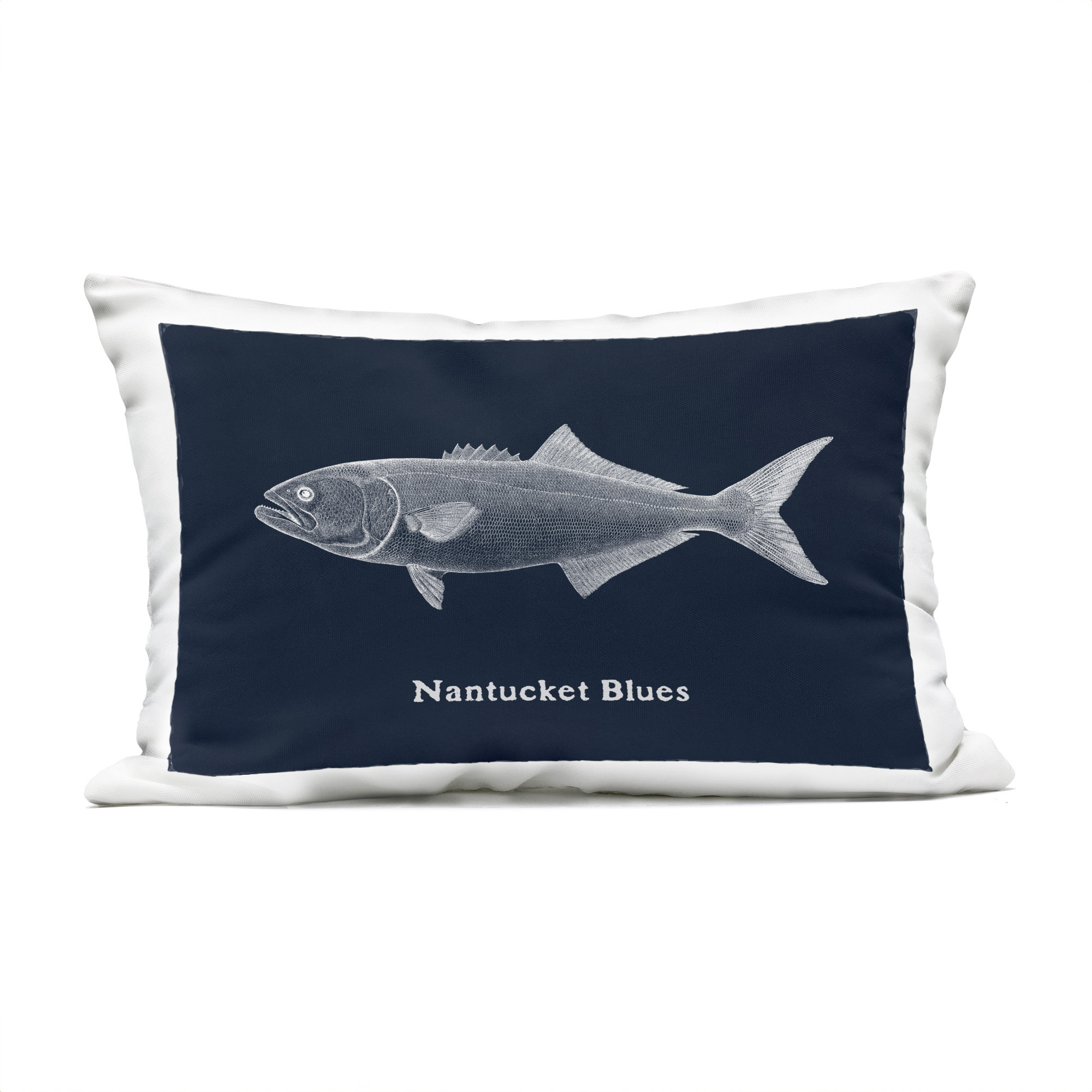 Stupell Industries Nantucket Blues Fish Design by Phillipa Katz Outdoor ...