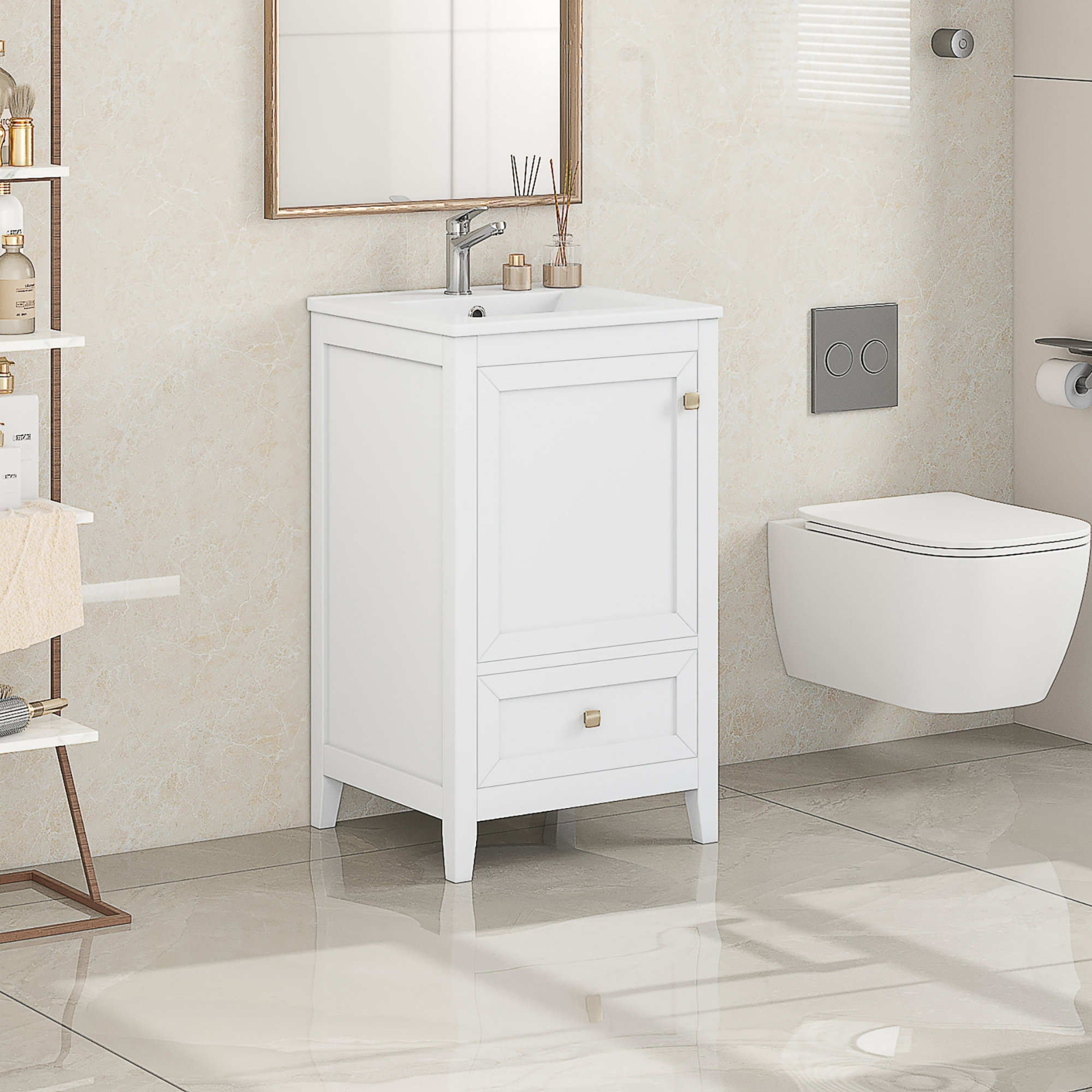 Lark Manor™ Bathroom Vanity Sets with Ceramic Sinks | Wayfair