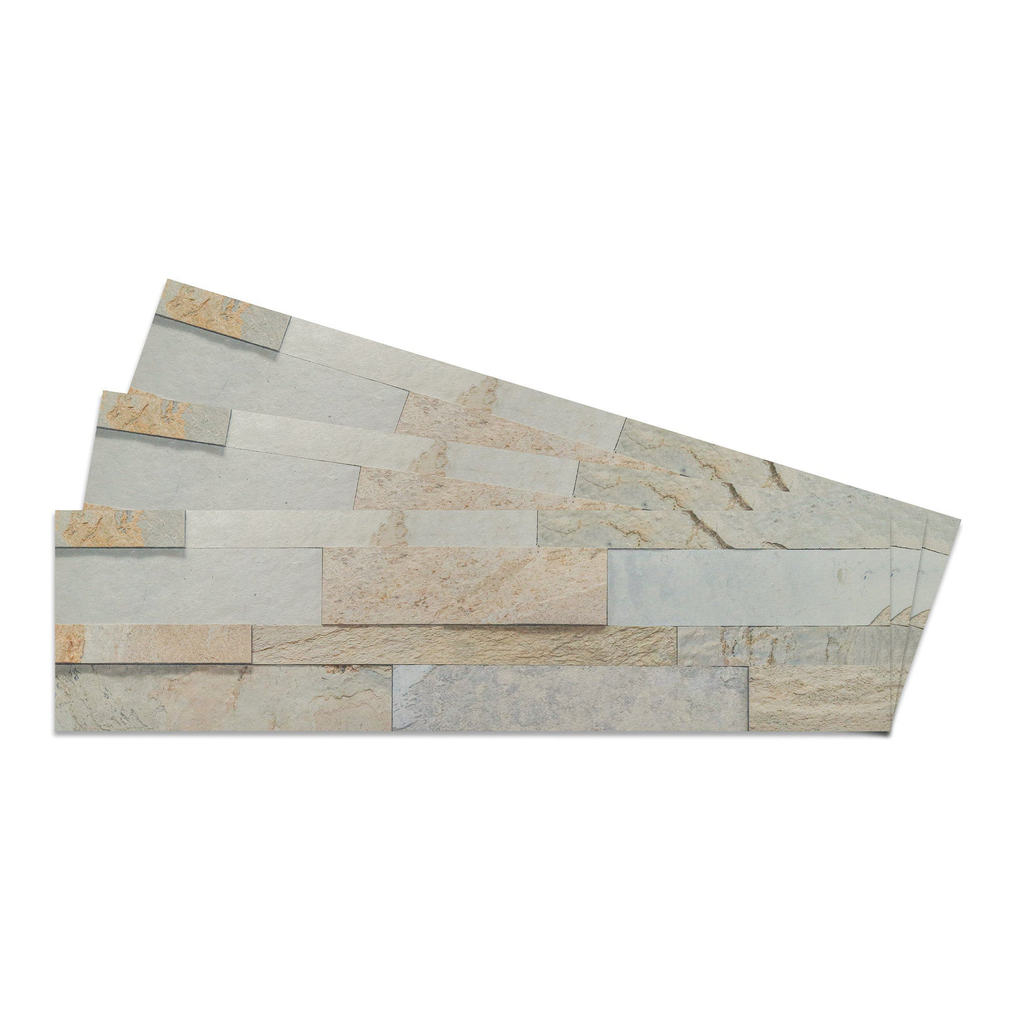 STONEFLEX 5.9'' W x 23.6'' L Natural Stone Peel and Stick Subway Tile ...