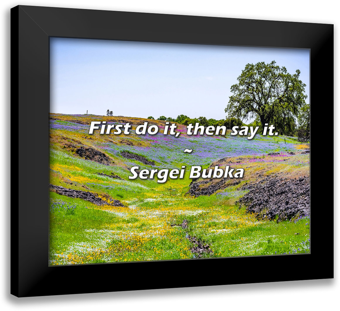Trinx Sergei Bubka Quote: First do it, then say it. | Wayfair