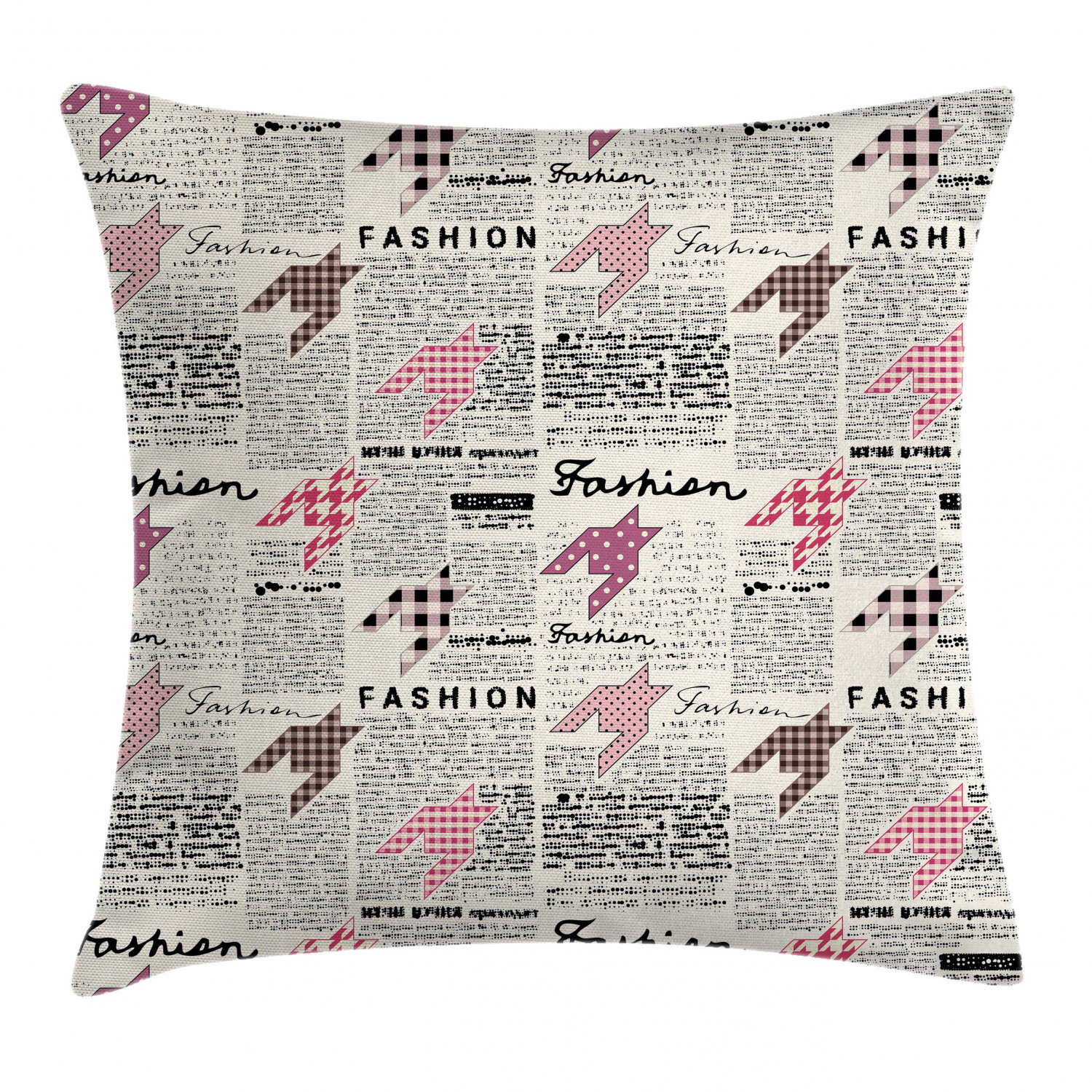 Ambesonne Newspaper Pages with Elements Illustration Indoor / Outdoor ...