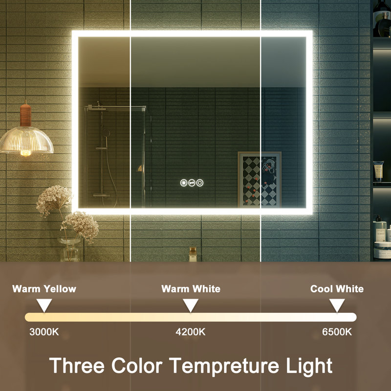 Boyel Living Rectangle LED Wall Mirror & Reviews | Wayfair