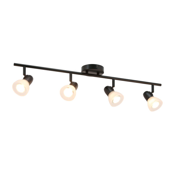 Rainbow Home Track Light, 4 Light Track Bar Lighting With Glass, Modern ...