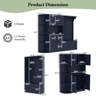 Lark Manor™ 75"W Modular Hall Tree & Entryway Storage Cabinet With ...