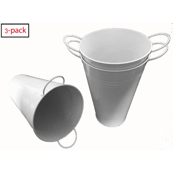 Gracie Oaks Aved Metal/Wire Bucket Set | Wayfair