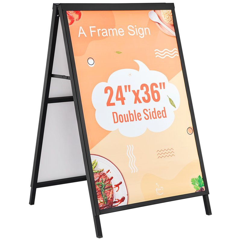 VEVOR Double-Sided Slide-in Signboard Holder | Wayfair