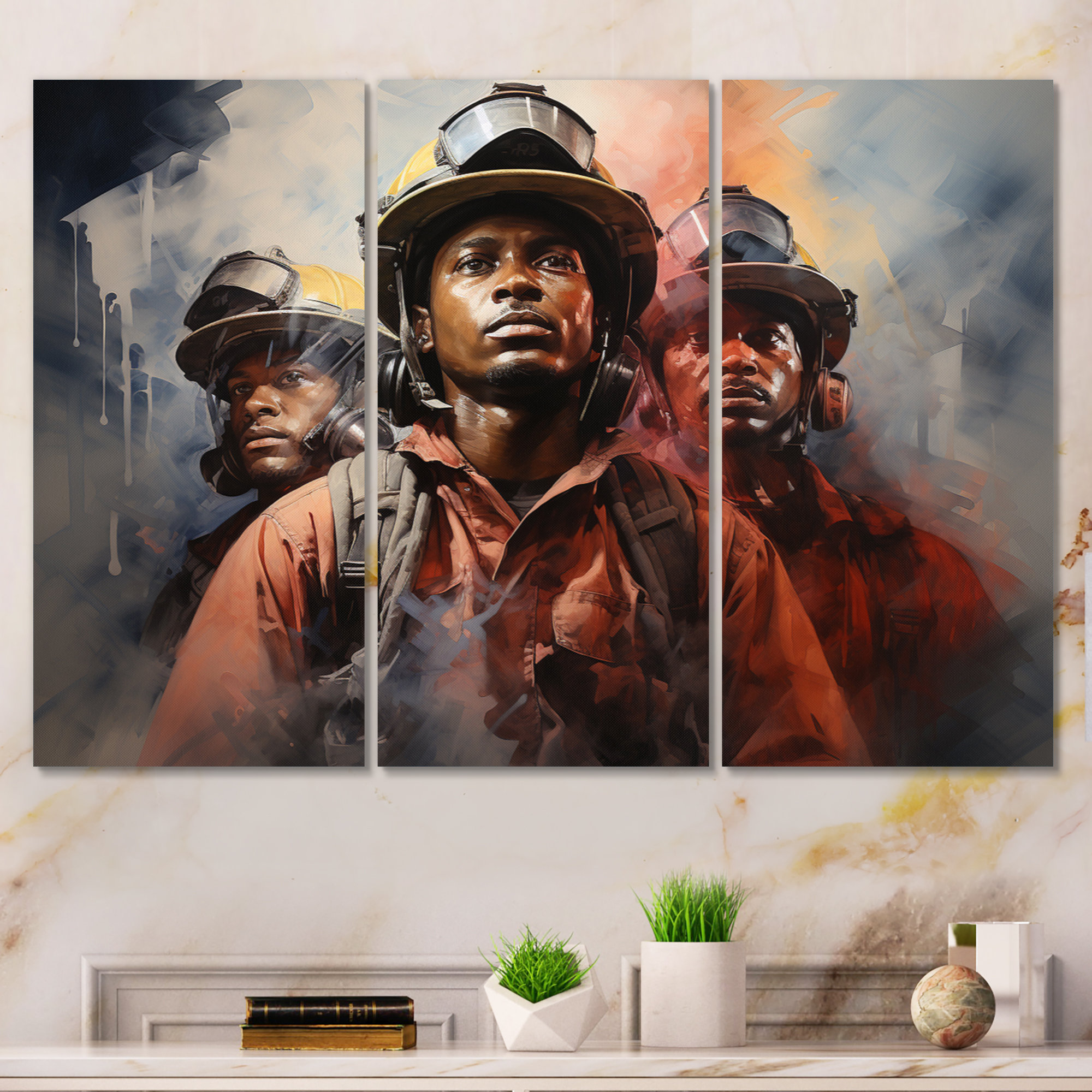 Winston Porter " Fireman Heroes In Action I " 3 - Pieces - Wayfair Canada