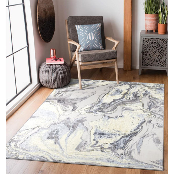 Metro Lane Aaliyah-Marie Abstract Machine Woven 50x80 Area Rug ...