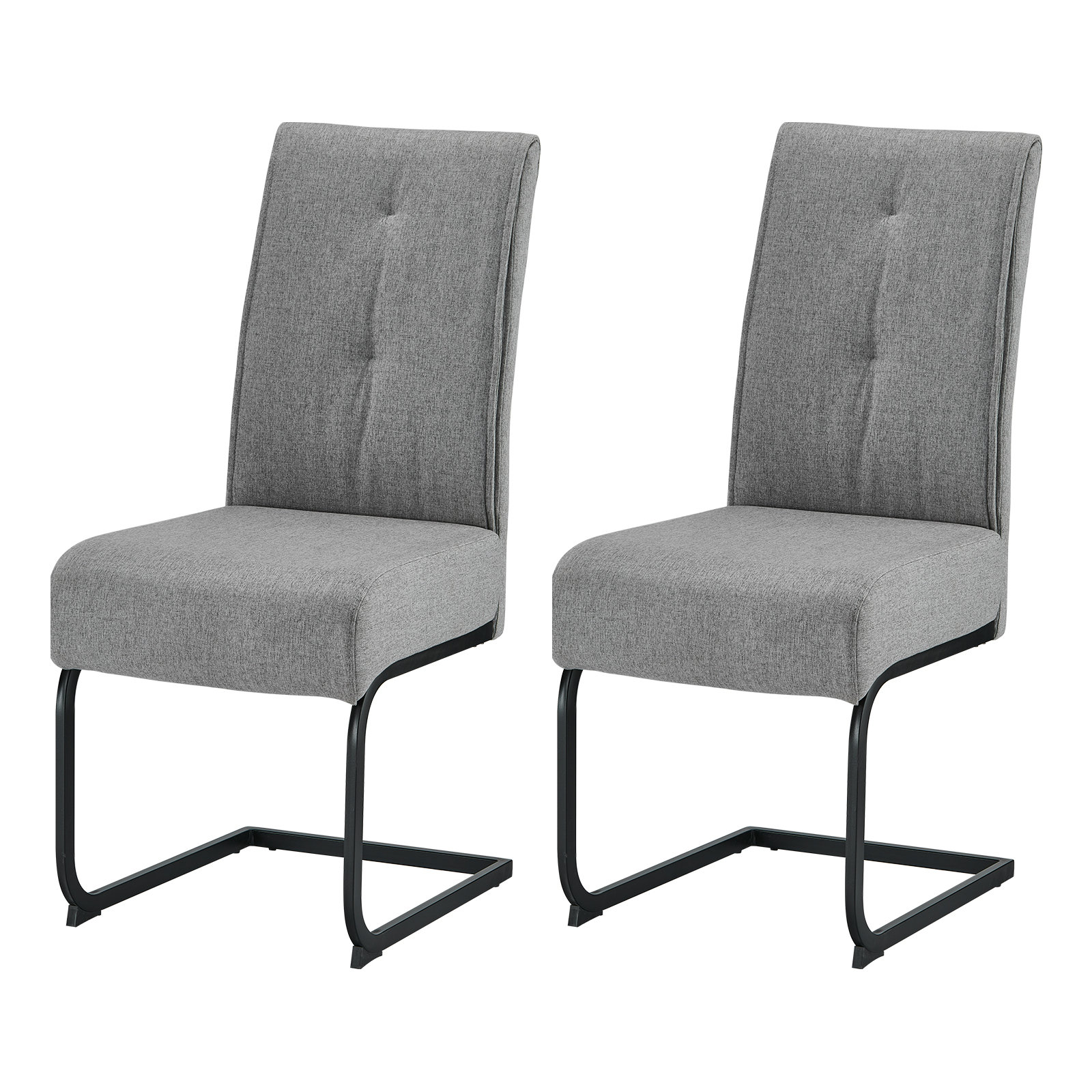 Wrought Studio™ Irah Tufted Linen Metal Parsons Chair | Wayfair